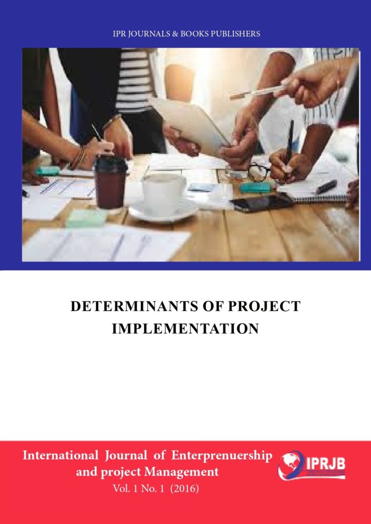 Determinants of Project Implementation - International Peer Reviewed Journals and Books (IPRJB)